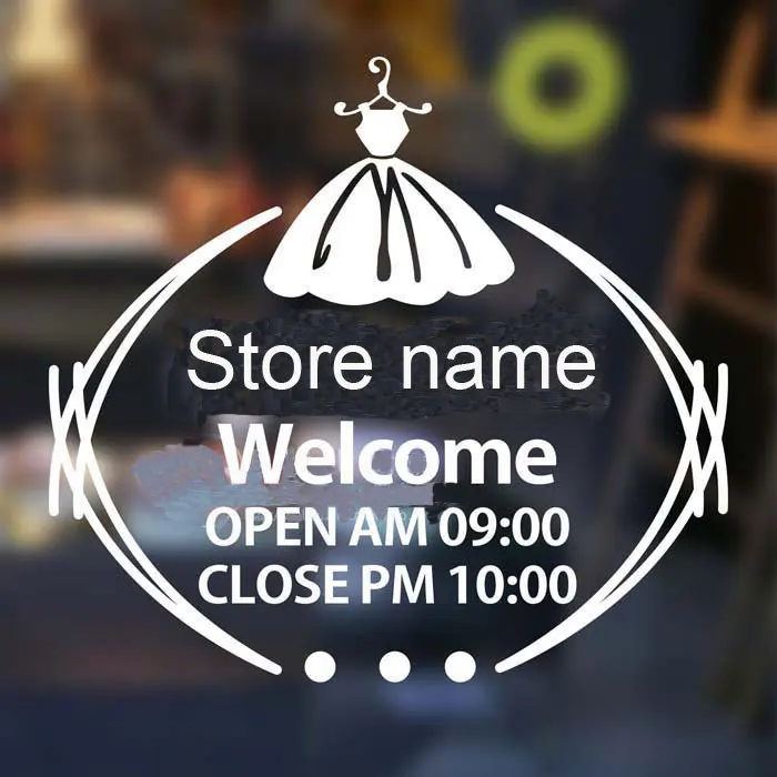 10 621Toggery Clothing Store Customized Personalized Name Opening Hours ...