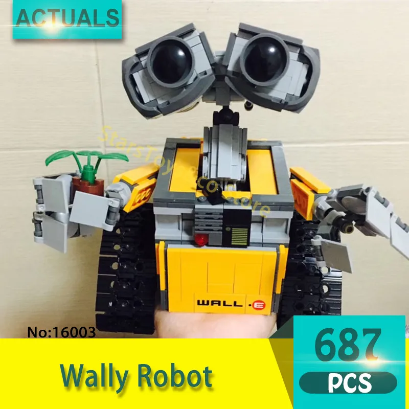 16003 687Pcs Movie Series Wally Robot Model Building Blocks Set Bricks ...