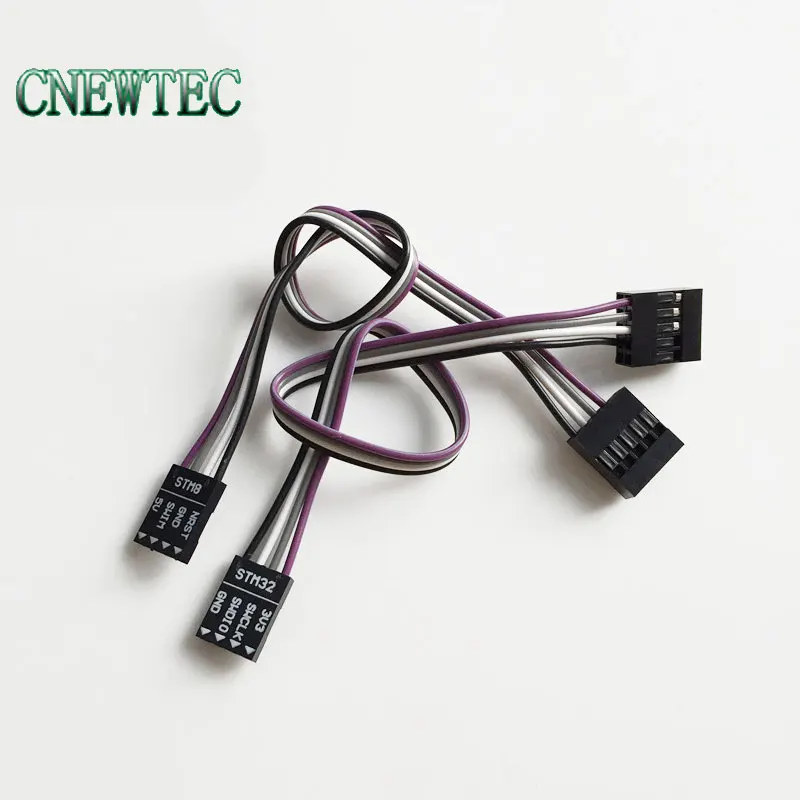 Línea de adaptador STM8 STM32, fácil conexión para st link stlink v2 ...