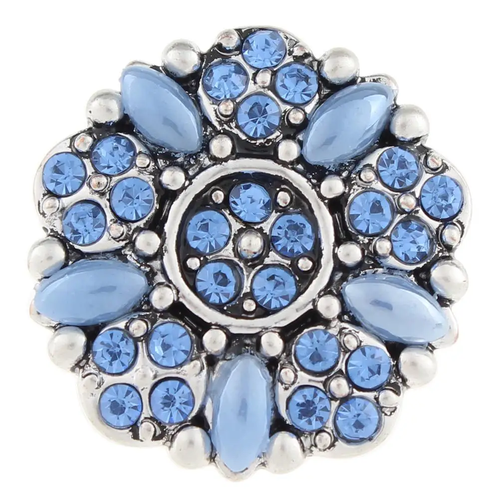 Jayna Lee 18mm 20mm Blue Crystal Snap Charm Pops Fit Ginger Snaps ...