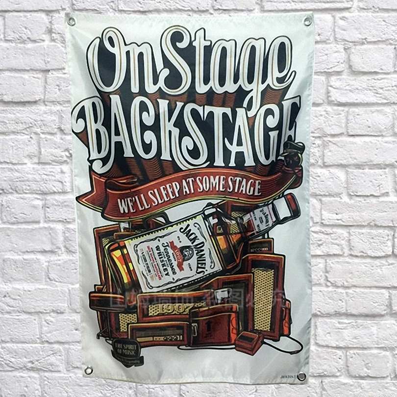 On Stage Backstage Beer Poster Banners Bar Cafe Hotel Theme Wall ...