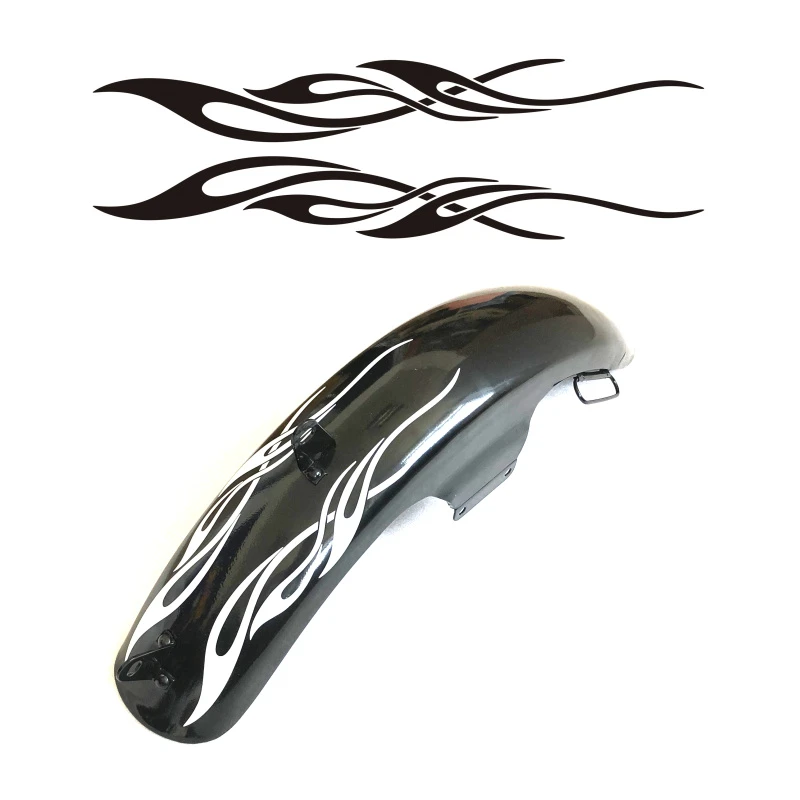 Front Fender Flame Stickers Decals For Suzuki M109r Boulevard Kawasaki ...