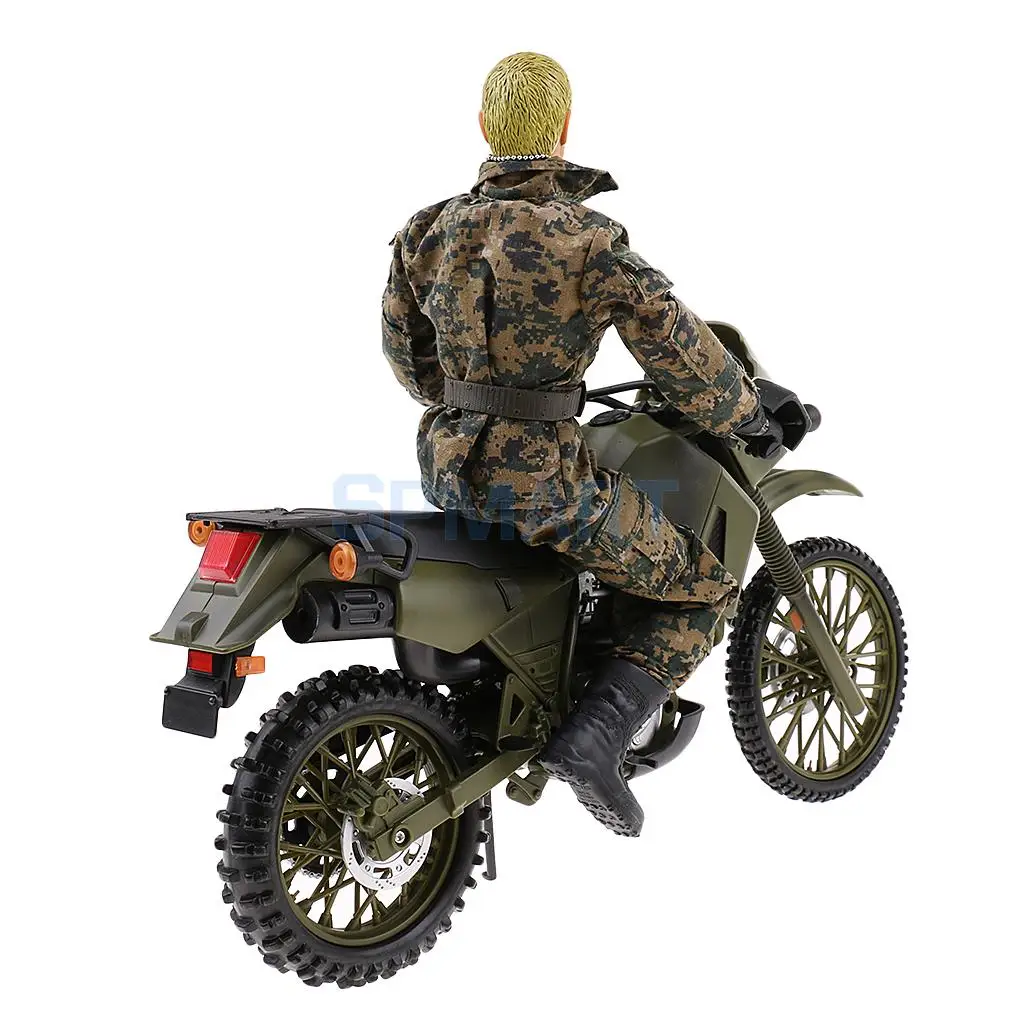 1/6 Scale Assembly Movable Modern Motorcycle Soldiers Model Military ...