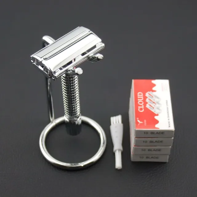 Original WEISHI Double Edge Safety Razor Bright Chromium Copper Alloy ...
