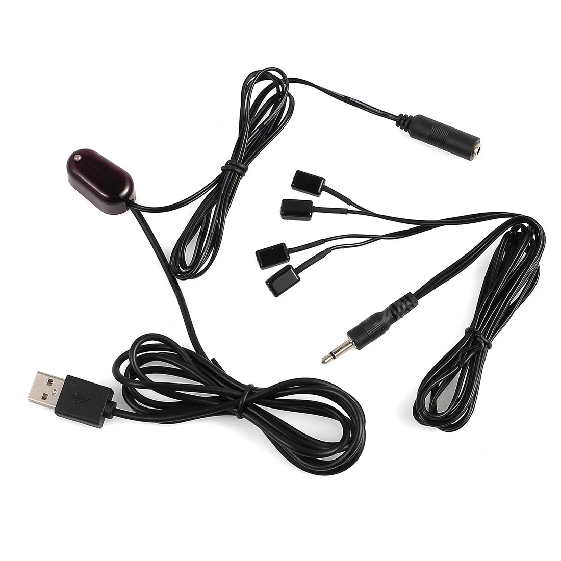 IR Extender 1 Receiver 4 Emitter Emitters Repeater Kit Hidden Infrared ...