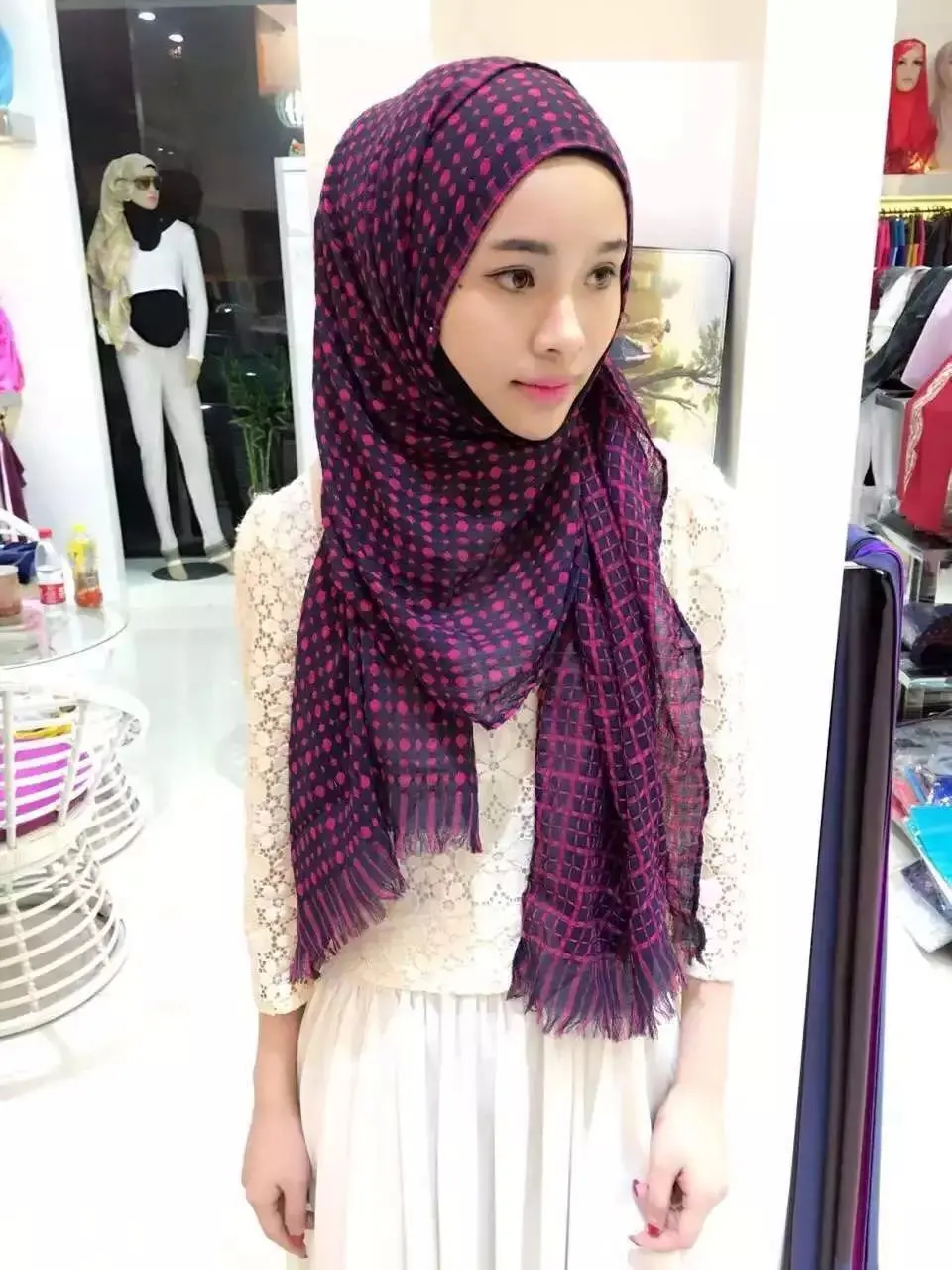 Bandanas Muslim Girl Luxury Wedding Wrap 2016 new Veil Women Foulard ...