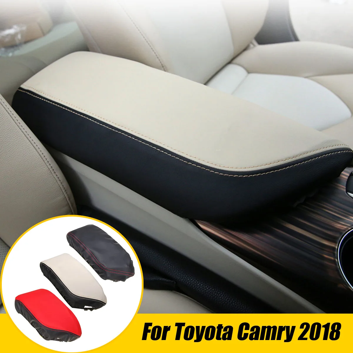 Toyota Camry Center Caps Center Console Armrest Leather Cover For 2012 ...