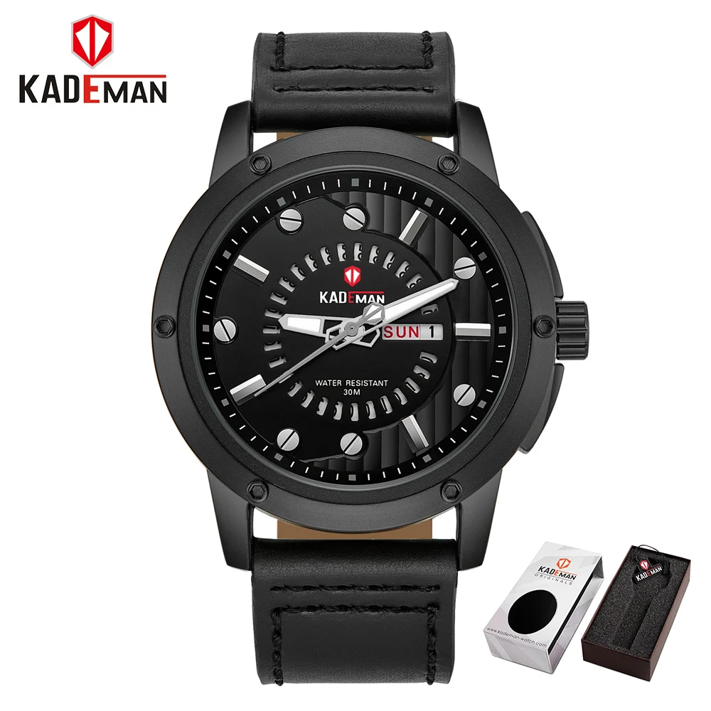 ⌚️ New Luxury Brand KADEMAN Men Classic Military Watches Men's Quartz ...