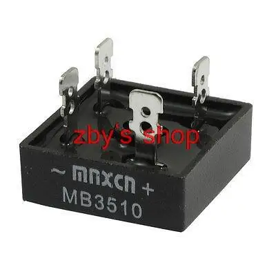 Mb3510 1kv 35a Single Phase Bridge Rectifier Half-wave Black - Ballasts ...