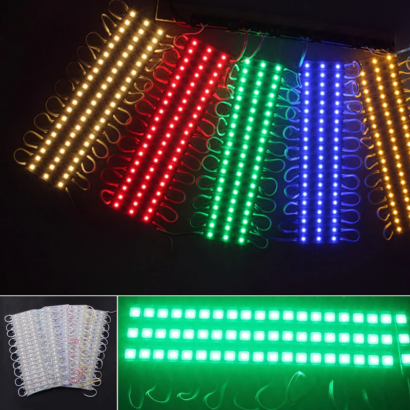 YAM PVC Plastic Material 20Pcs 3 LED 5050 SMD Module Light Lamp Strip ...
