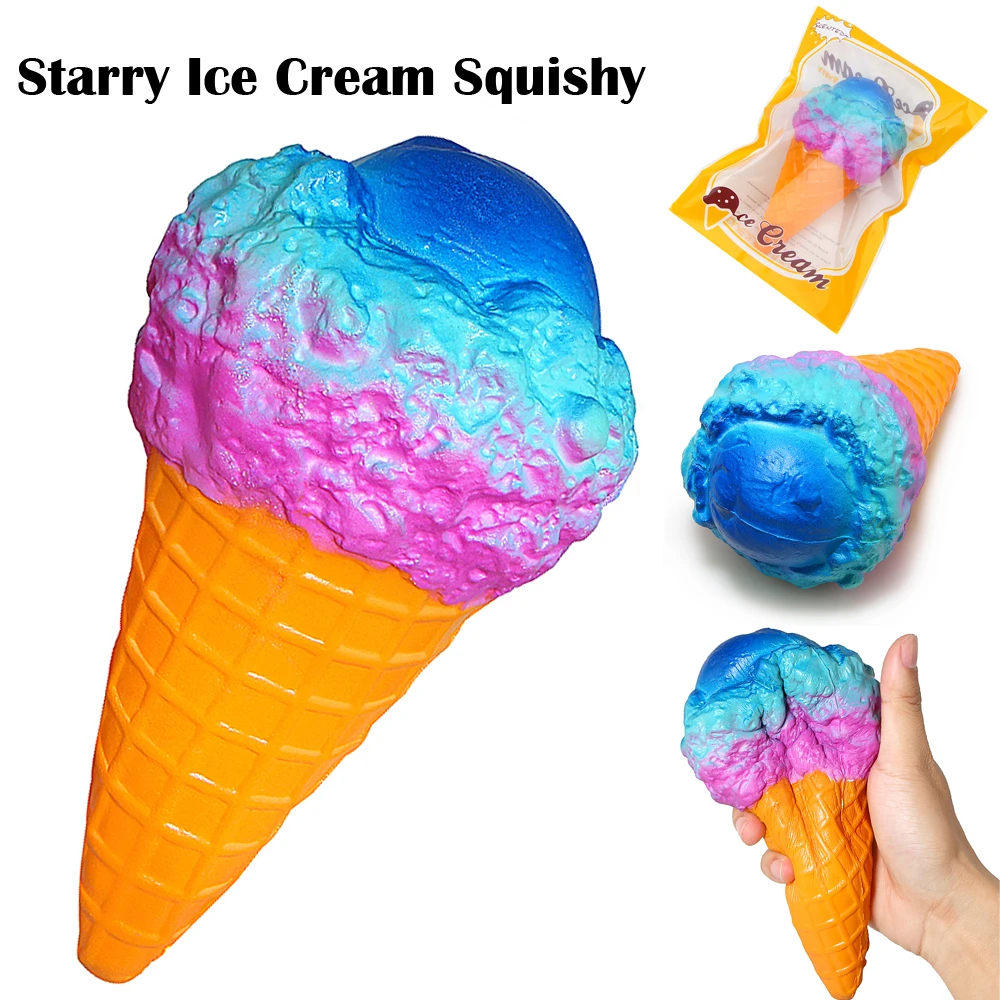 Starry Ice Cream Squishy Slow Rising Squishies Bread Scented Squeeze ...
