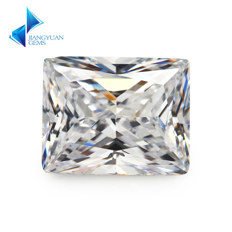 Rectangle Shape 5a+ White Color Cz Stone 1.5x2-13x18mm Synthetic Gems ...