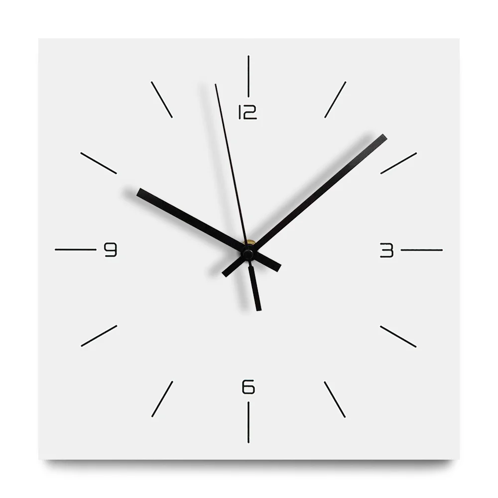 Reloj de pared de madera de diseño moderno y Simple, reloj Digital ...