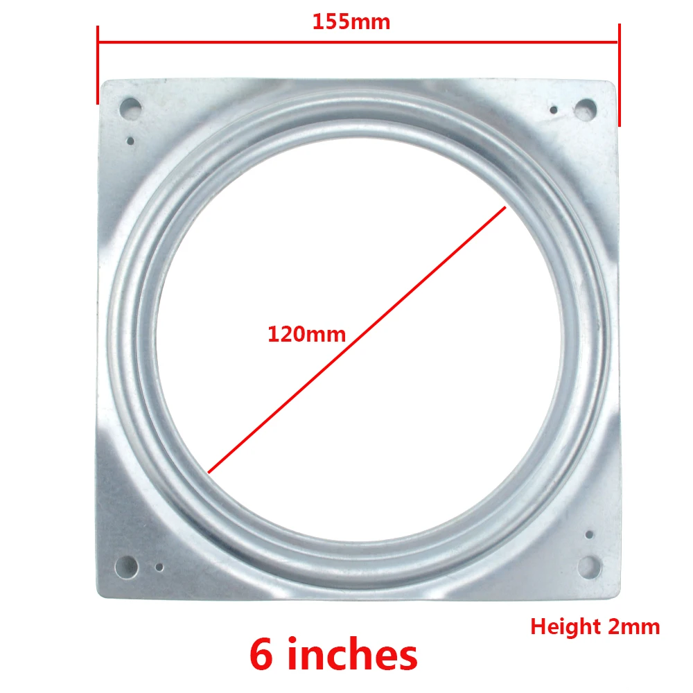 New 6Inch Lazy Ball Bearing Metal Swivel Plate Rotation 360 Degrees ...
