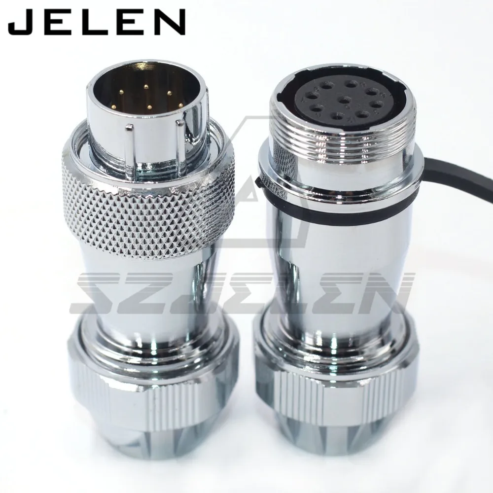 WS20-series-9pin-waterproof-connector-IP67-Male-and-female-Screw-seal ...