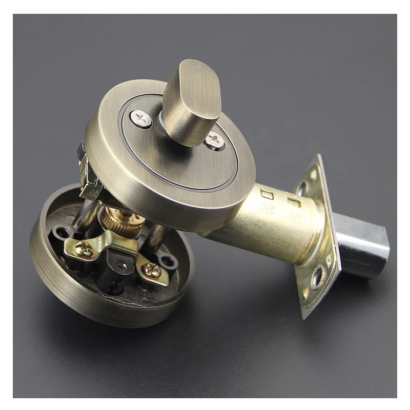 Modern simple double Zinc alloy lock high top invisible indoor lock ...