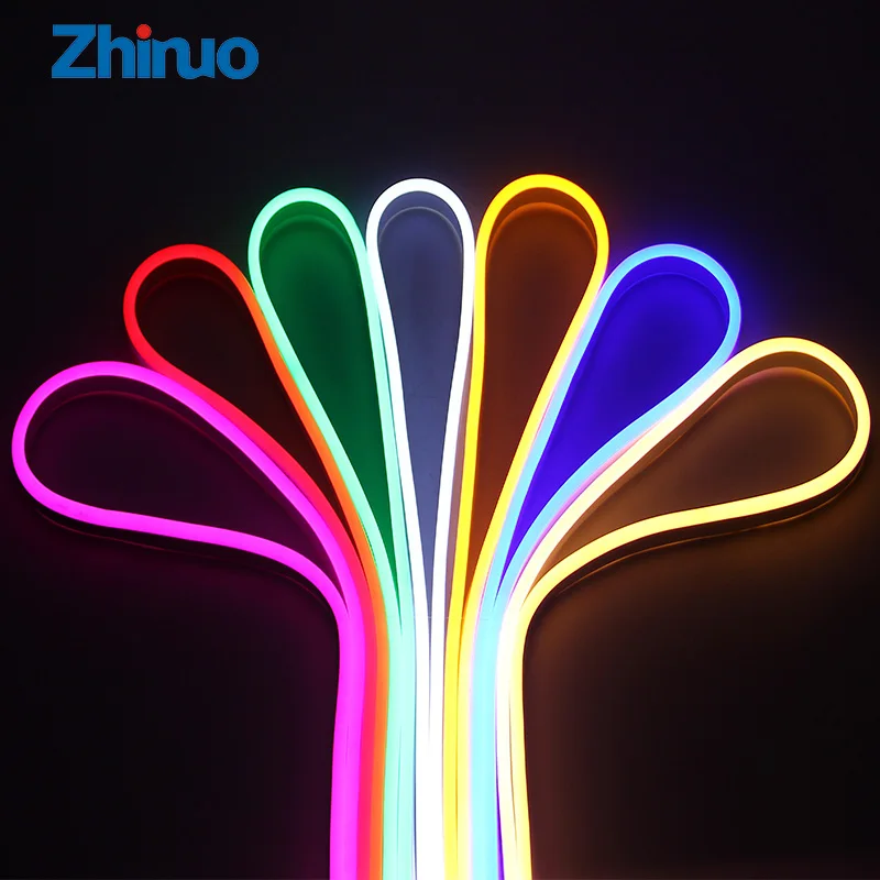 Zhinuo 12V RGB Led Strip Outdoor Neon Flexible Waterproof Outdoors ...