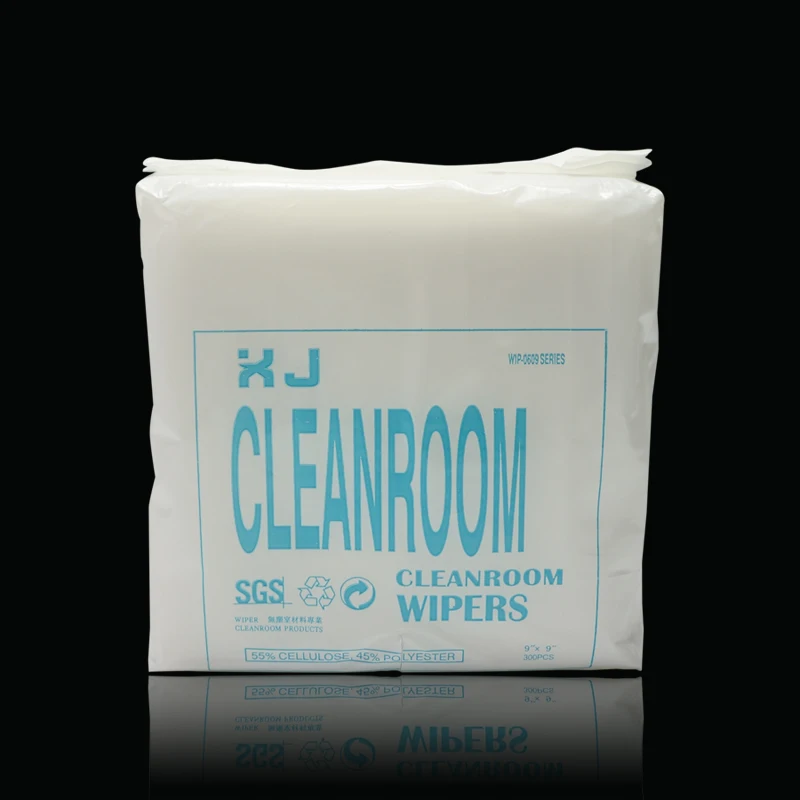 Cost effective cleanroom wipers non dust cloth paper 300pcs/pack 9x9cm ...
