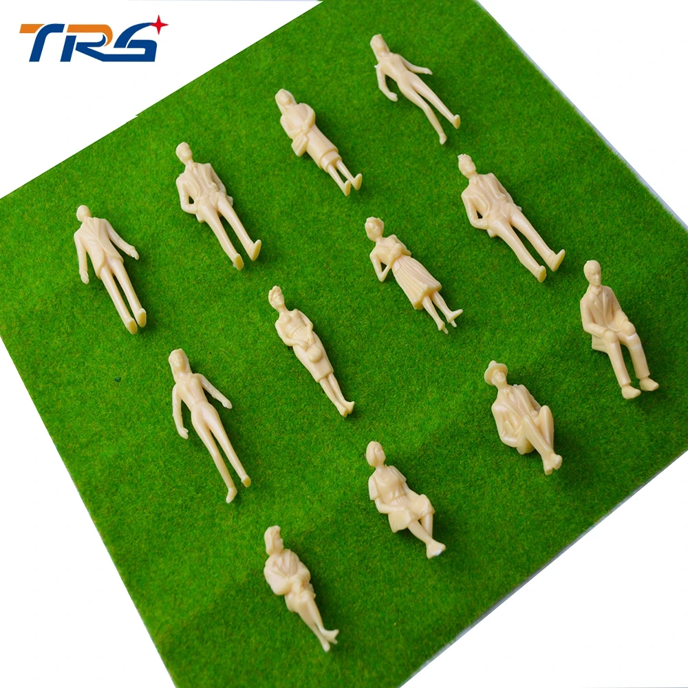 Free shipping 100pcs skin color 1;30 miniature model figure ho scale ...
