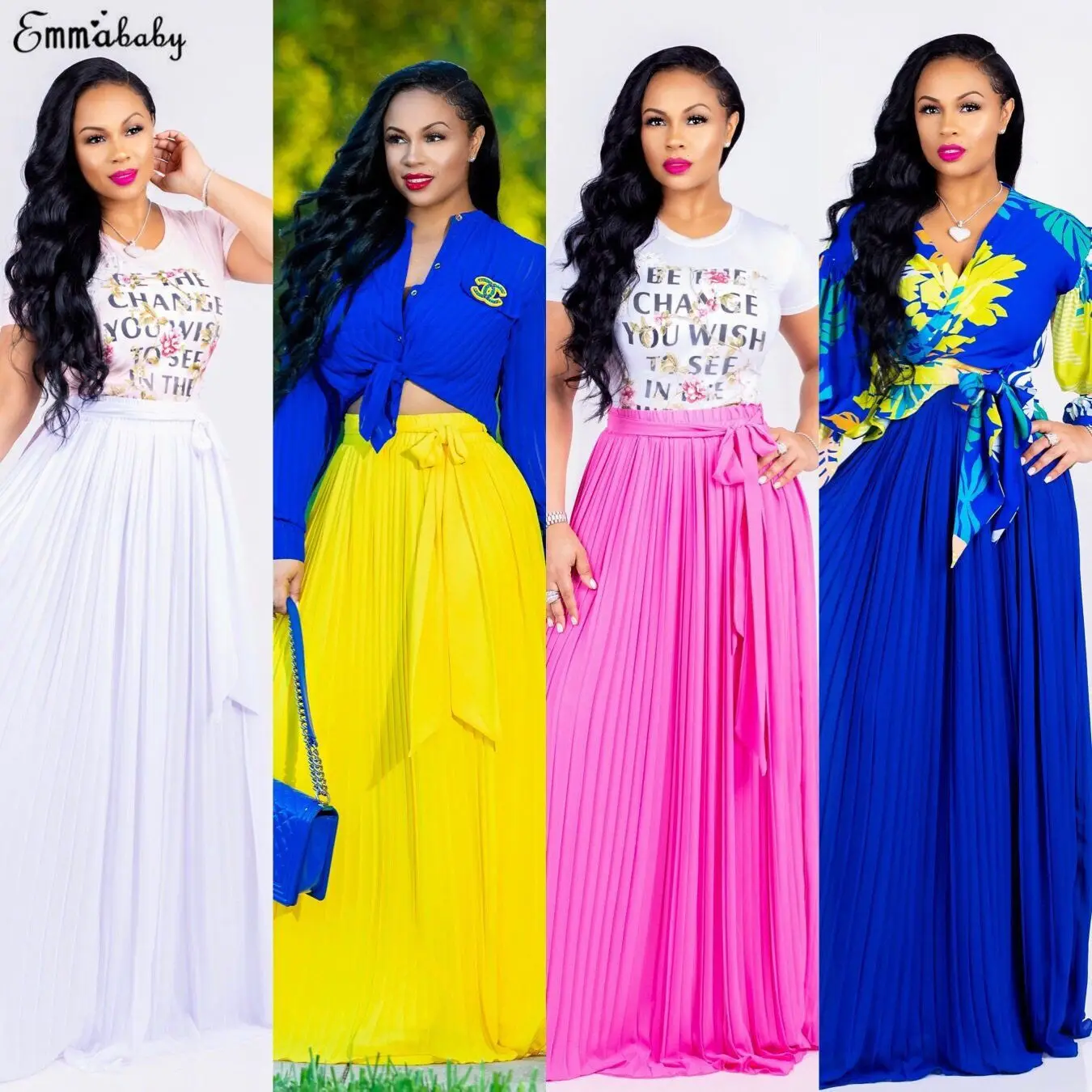 Women-Chiffon-Pleated-Skirt-Vintage-High-Waist-Tutu-Skirts-Womens-Saia ...