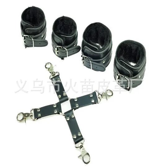 Offbeat Plush Toy Shackles Cross Buckle Back Cuff Fun Supplies Adult