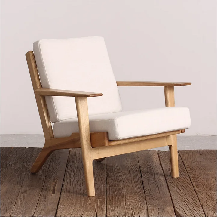 Japanese single person sofa / retro one seat sofa/simple modern Chinese ...
