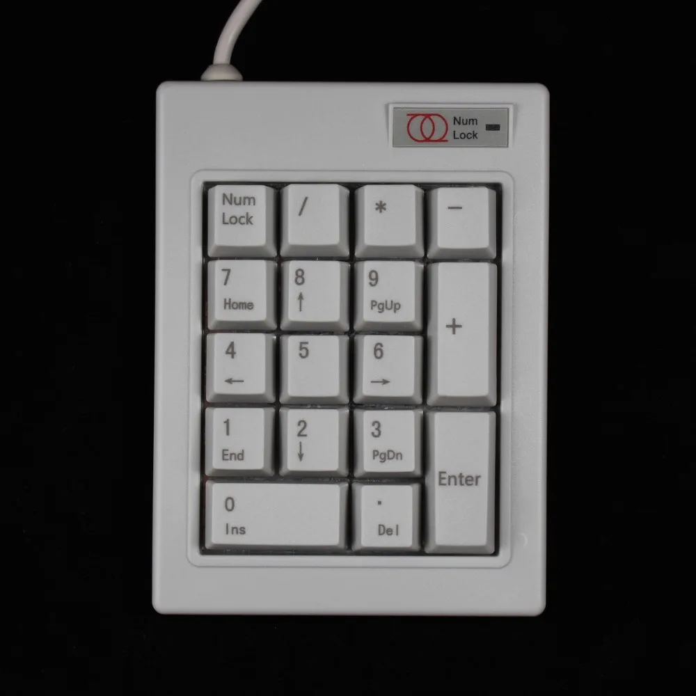 Professional USB PS2 High Quality 17A White Number Numberic Mechanical ...