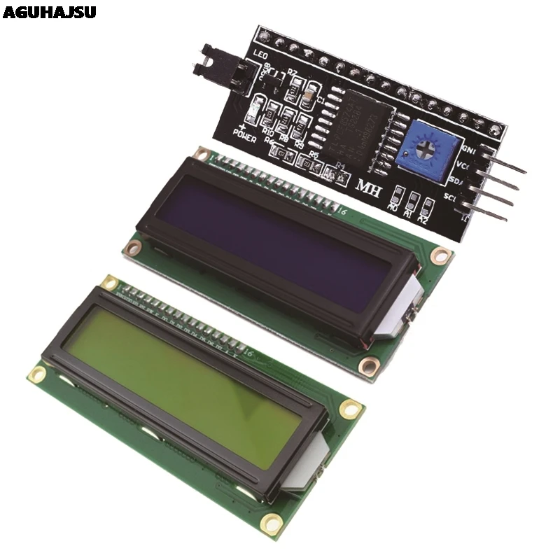 Módulo LCD para arduino 1602, pantalla azul y verde, IIC/I2C 1602, UNO ...
