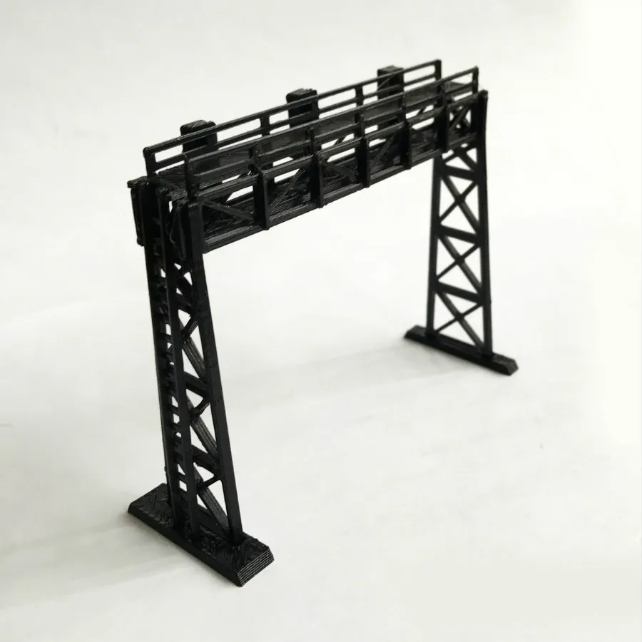 Train railway model scene N ratio 1:160 1:150 gantry and signal light ...