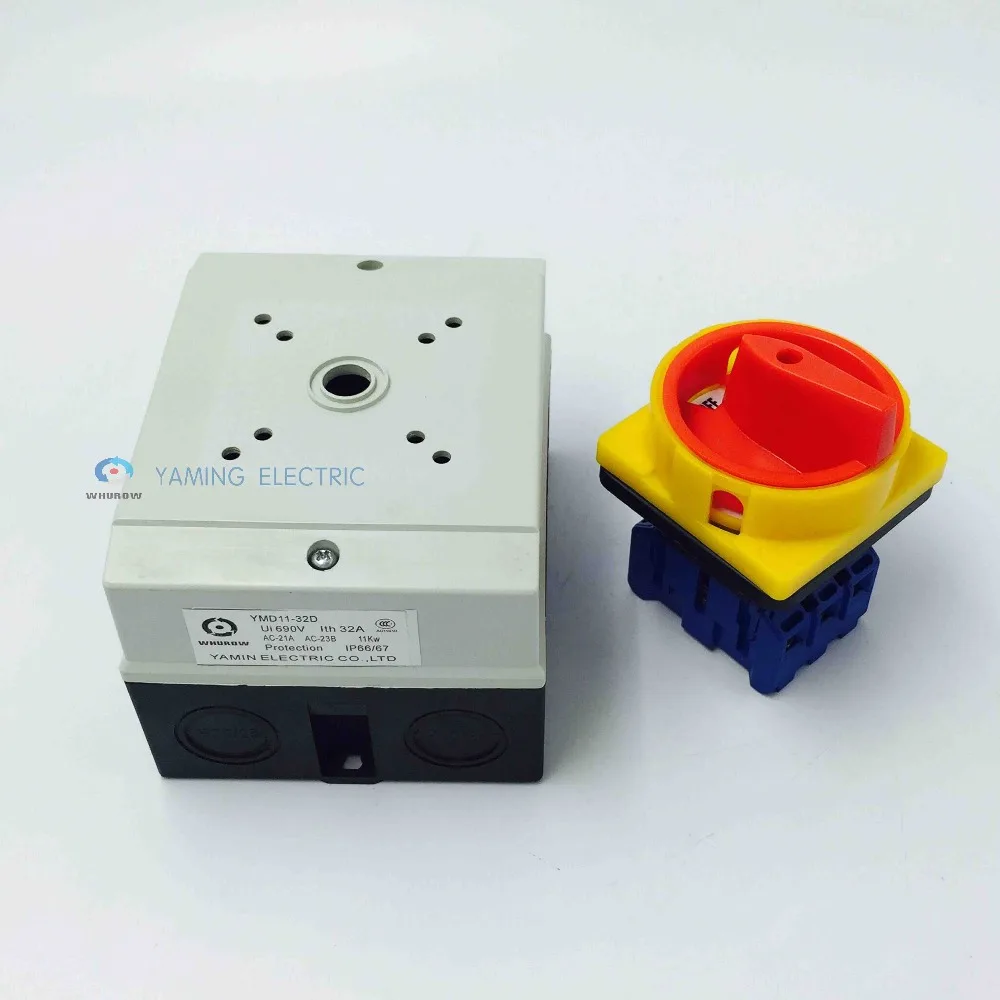 Yaming Locking isolator switch with waterproof enclosure 32A 3Phase 2 ...