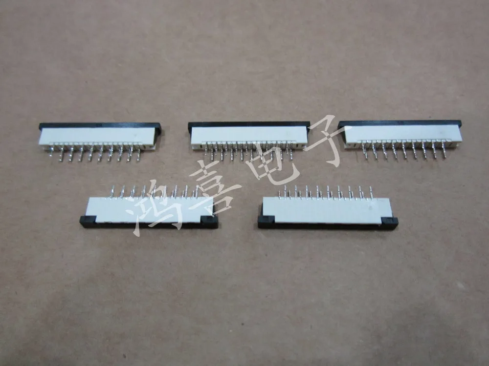 WZSM New FFC FPC connector socket 1.0mm pitch 18 pin flexible ribbon ...