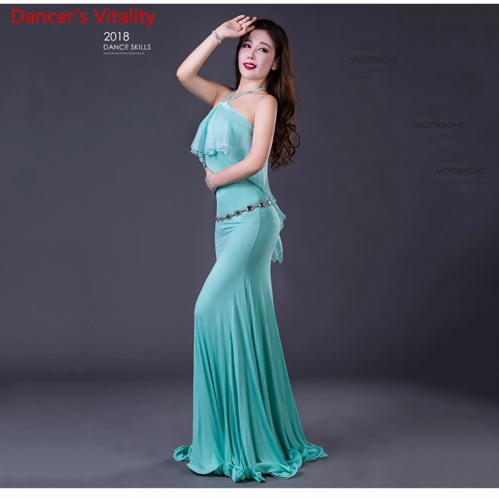 2018 New Modal Belly Dance Performance Dress Elegant Sexy Belly Dance Costumes Dresses Women