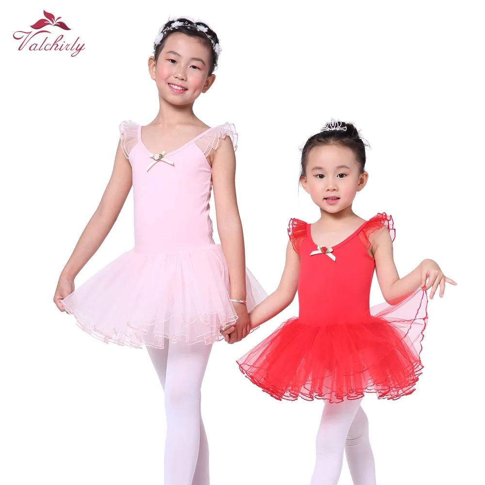 Valchirly-Girls-Ballet-Tights-Dress-Kids-Cotton-Lycra-Tutu-Ballet-Dress ...