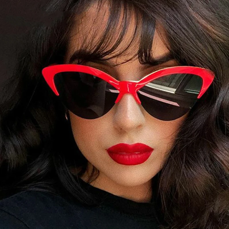 Blue Gradient Cat Eye Sunglass Sunglasses Women Butterfly Eye Cat