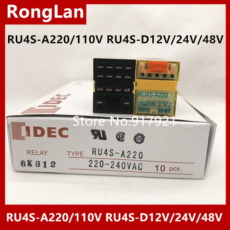 [zob] Ru4s-a220 Ru4s-ac110v Idec Izumi Ru4v-d24 Ru4v-d12 Relay Dc48 ...