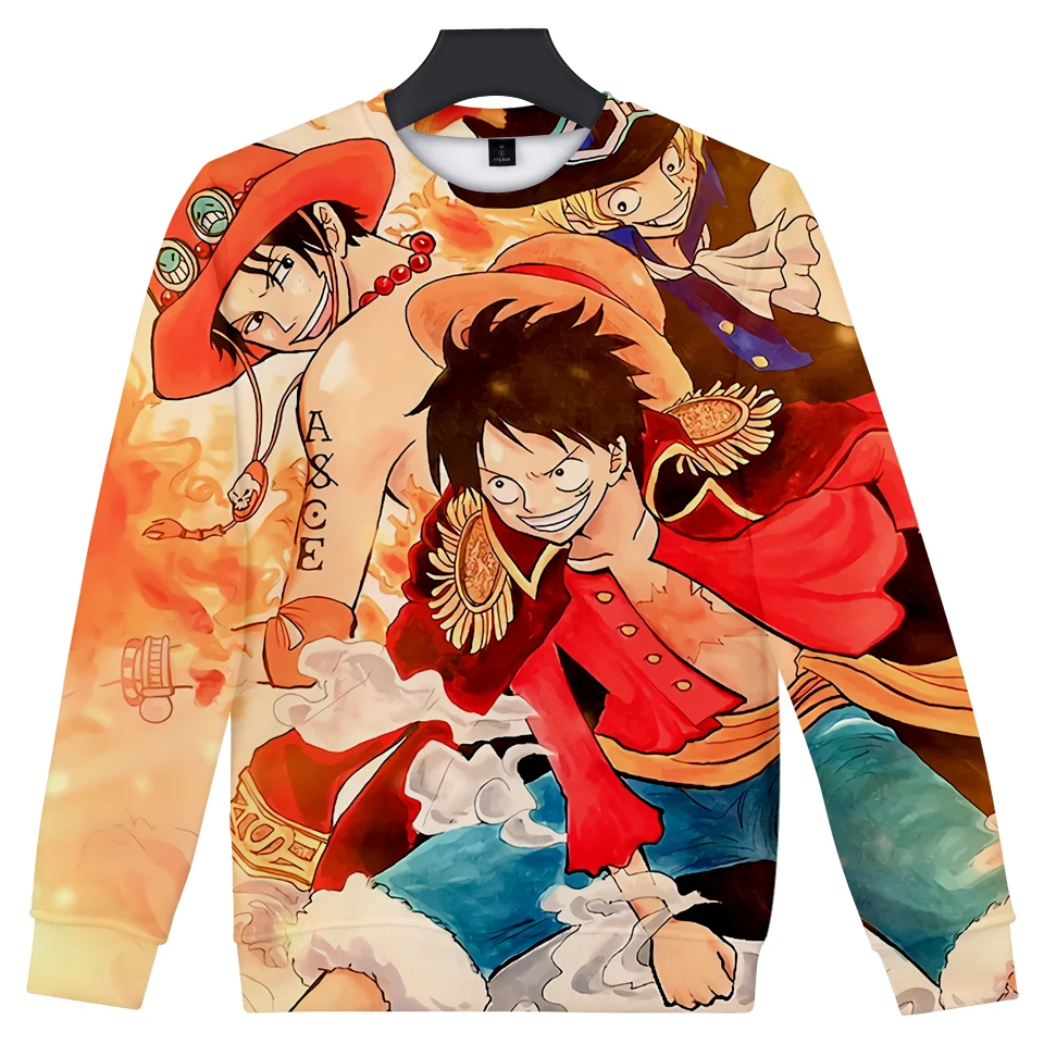 Luffy Ace Robin Nami Sanji Long Sleeve Sweatshirt | One piece ...