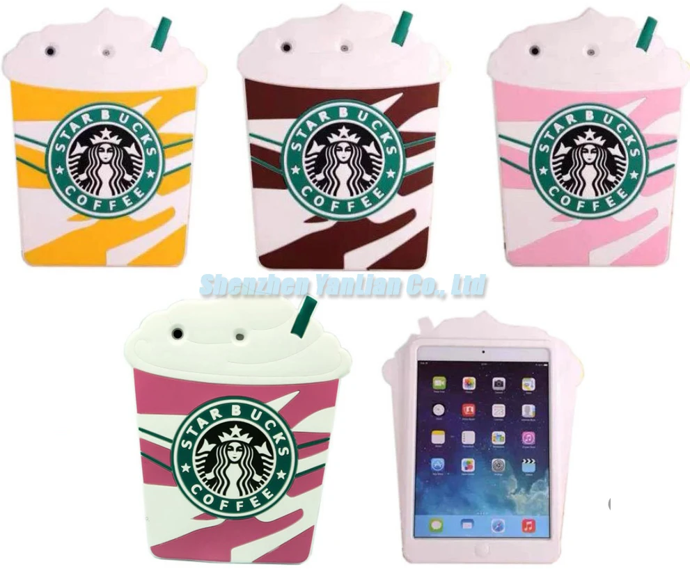 For Ipad Mini Case 3d Starbucks Coffee Ice Cream Rubber Case Cover For ...