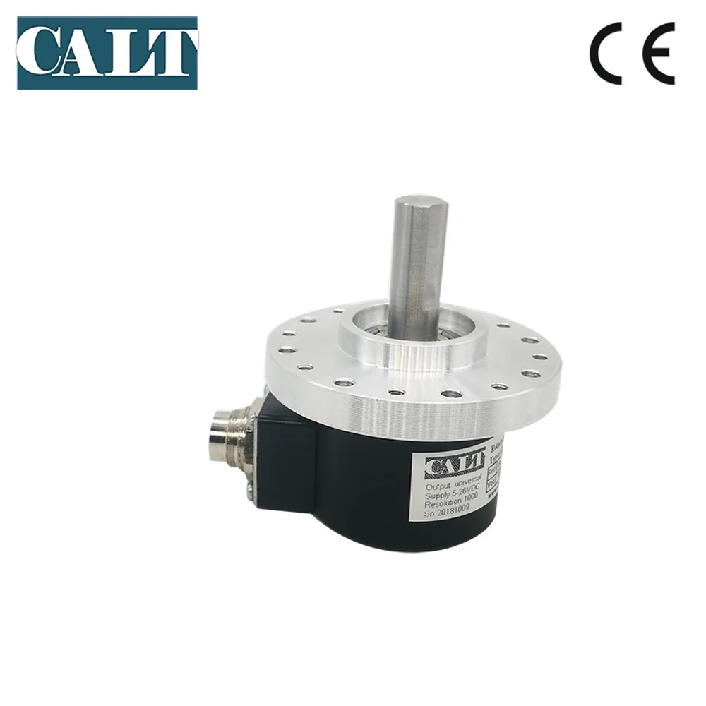 CALT 12mm shaft ใหญ่รอบหน้าแปลน incremental Optical encoder 24 v HTL ...