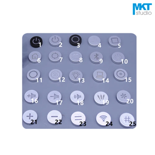 50Pcs Symbol Icon Switch Cap For 6*6mm Tactile Momentary LED Switch ...