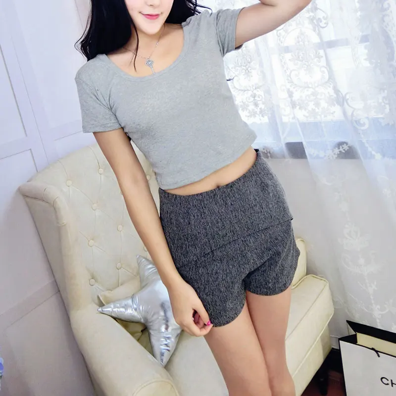 2018 Tight Short Sleeve Slim Tee Women Short T shirts Casual Women Tops ...