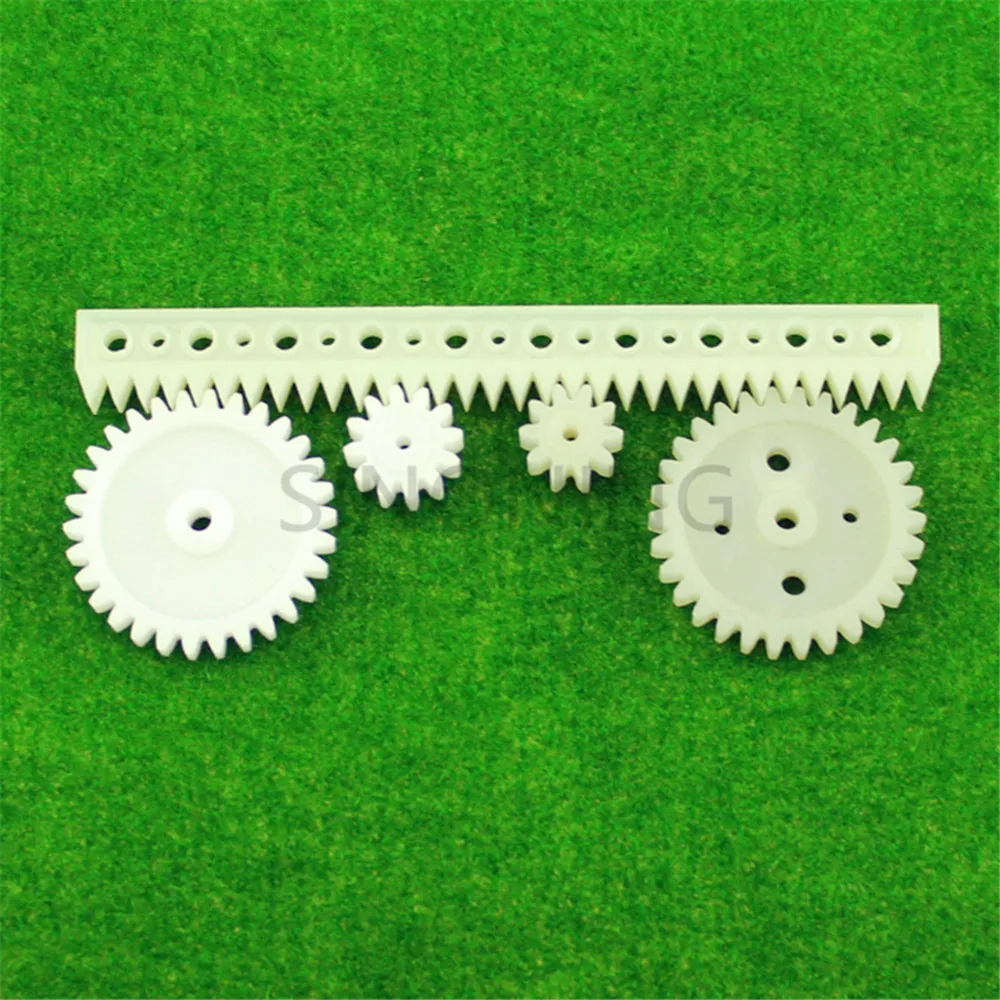1pcs M1 Plastic Gears 12T 30T 26T Module 1 Combination Reduction Gears ...