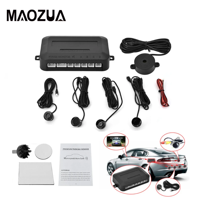 Universal-12V-22mm-Car-Parking-Sensor-Kit-4-Buzzer-Reverse-Backup-Radar ...
