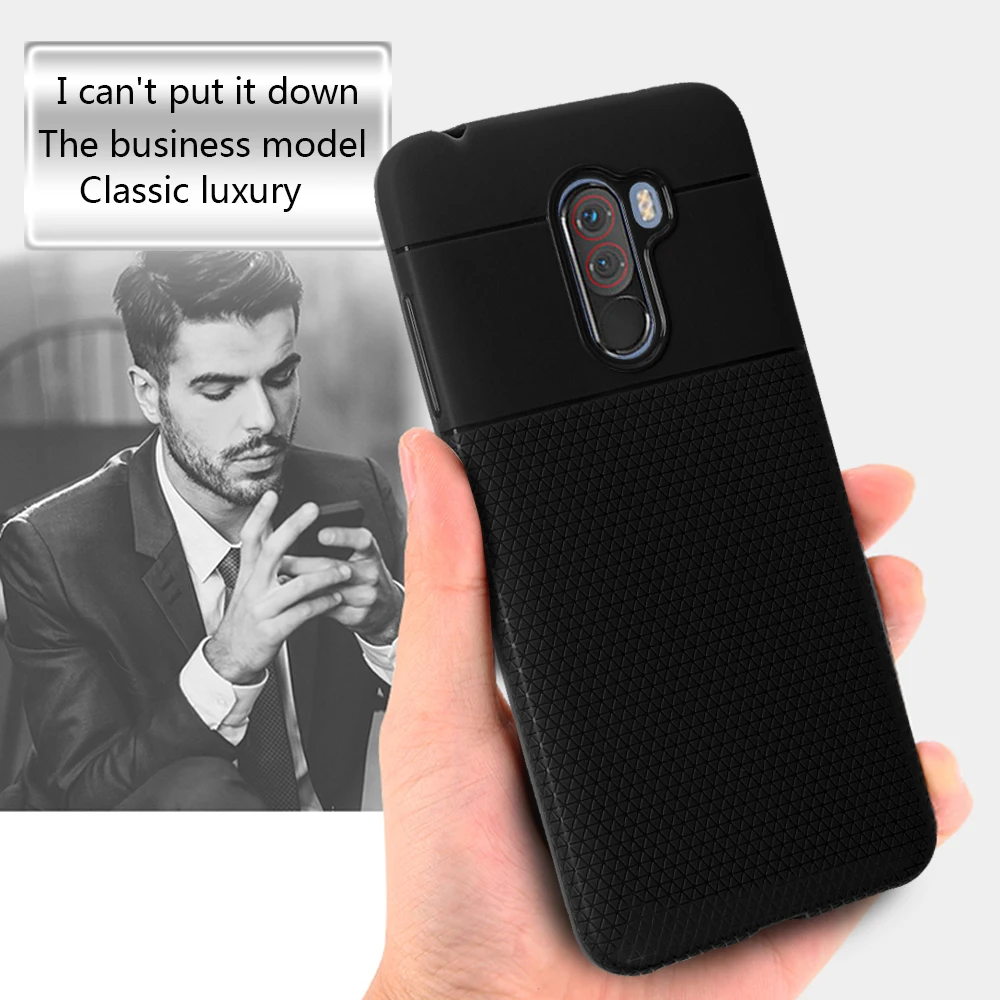 Dulcii for Xiaomi Pocophone F1 case Ultra thin Anti slip 0.7mm Splicing ...