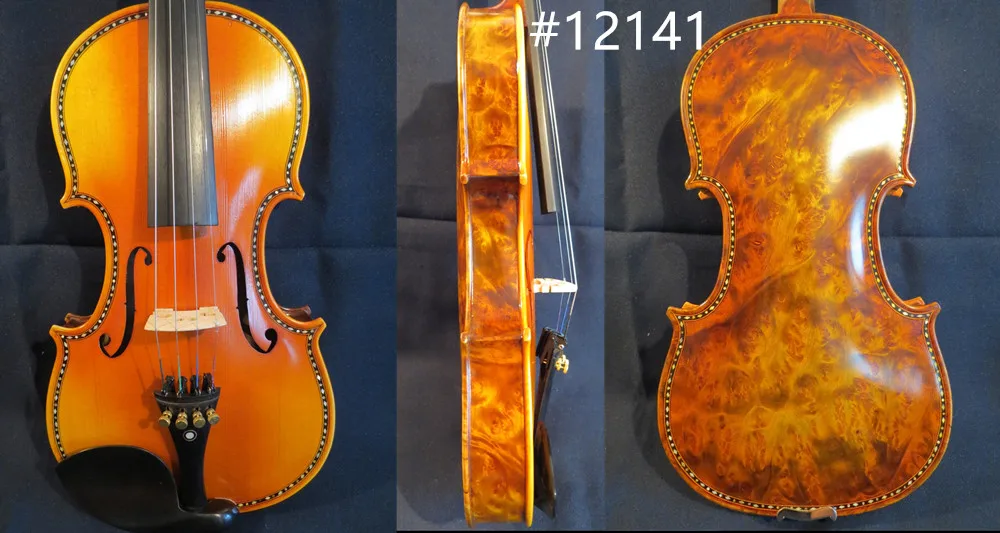 Song Brand Master Violin 4/4,brid's Eye Curly Maple Wood Back Inlay ...