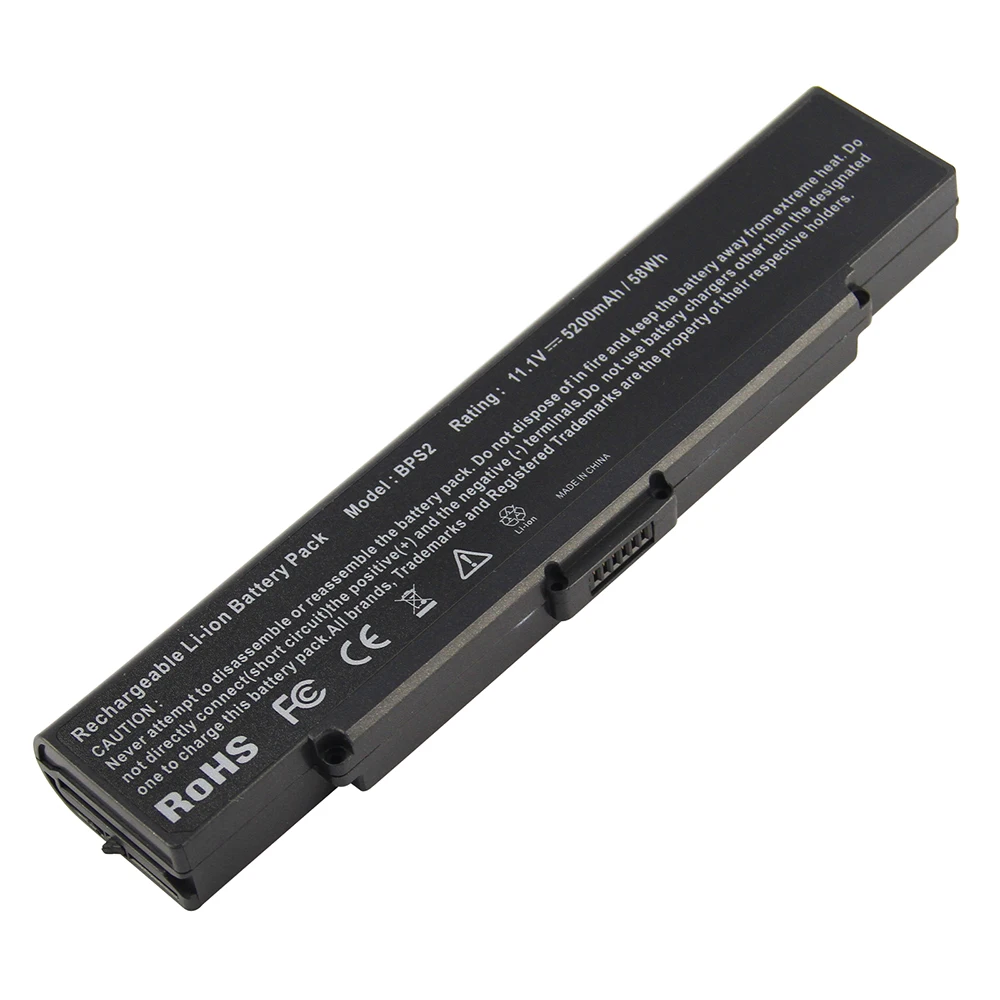 5200mah For Sony Laptop Battery Bps2 Vgp Bps2a Bps2b Bps2c Bpl2c Bps2 ...