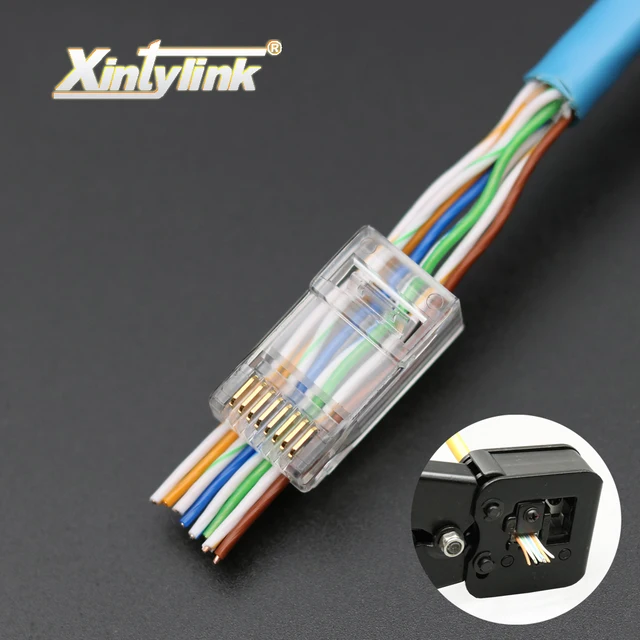 Aliexpress.com : Buy xintylink 50pcs EZ rj45 connector rj45 plug cat6 ...