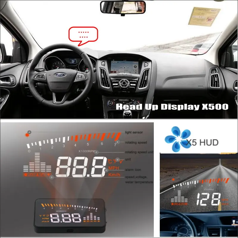 For Ford Focus/Ranger/Edge/Mondeo Head Up Display HUD Car Electronic ...