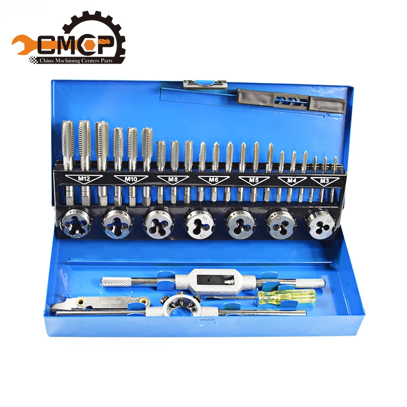 high quality! 1 sets/32pcs metric tap and die sets hand tap metric ...
