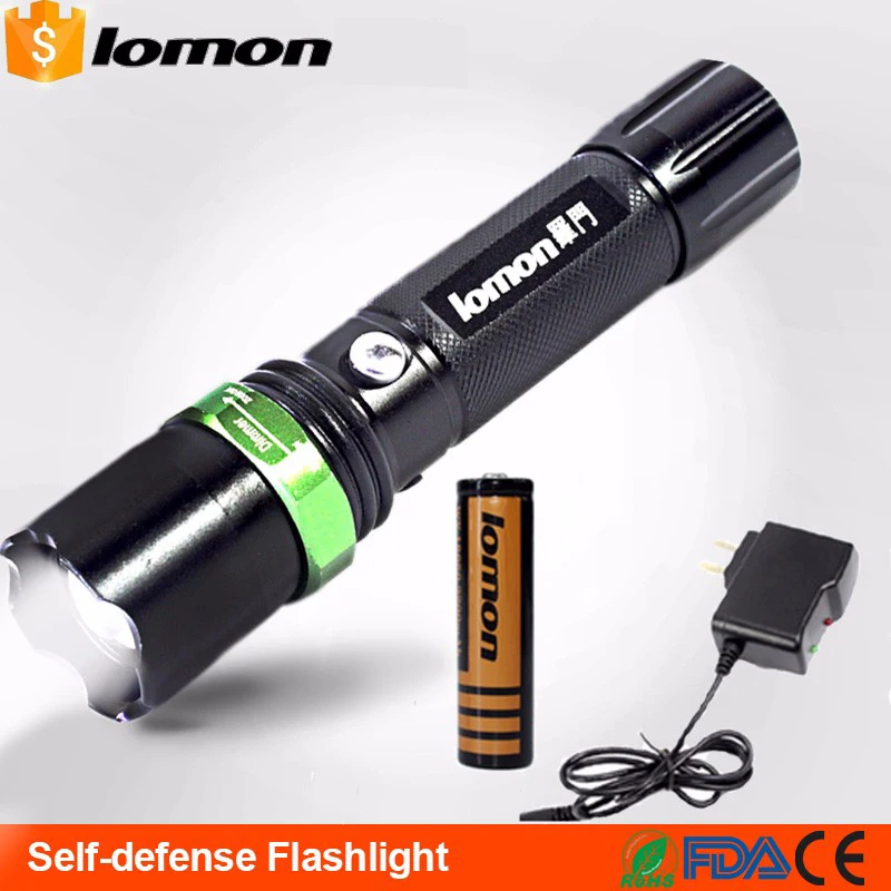 Zoom LED Flashlight 18650 Rechargeable Battery Flash Light 3 Modes ...