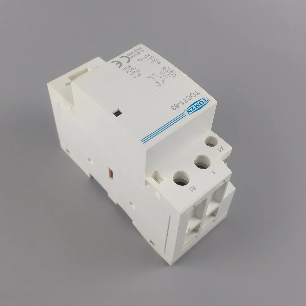 Ct1 2P 63A 1Nc 1No 220V/230V 50/60Hz Din Ray Háztartás Ac Moduláris Kontaktor – FIXO.hu